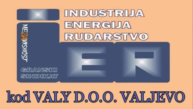 Pismo podrške za kompaniju Valy doo Valjevo - UGS Nezavisnost